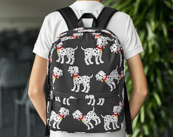 Dog Print Backpack - Etsy