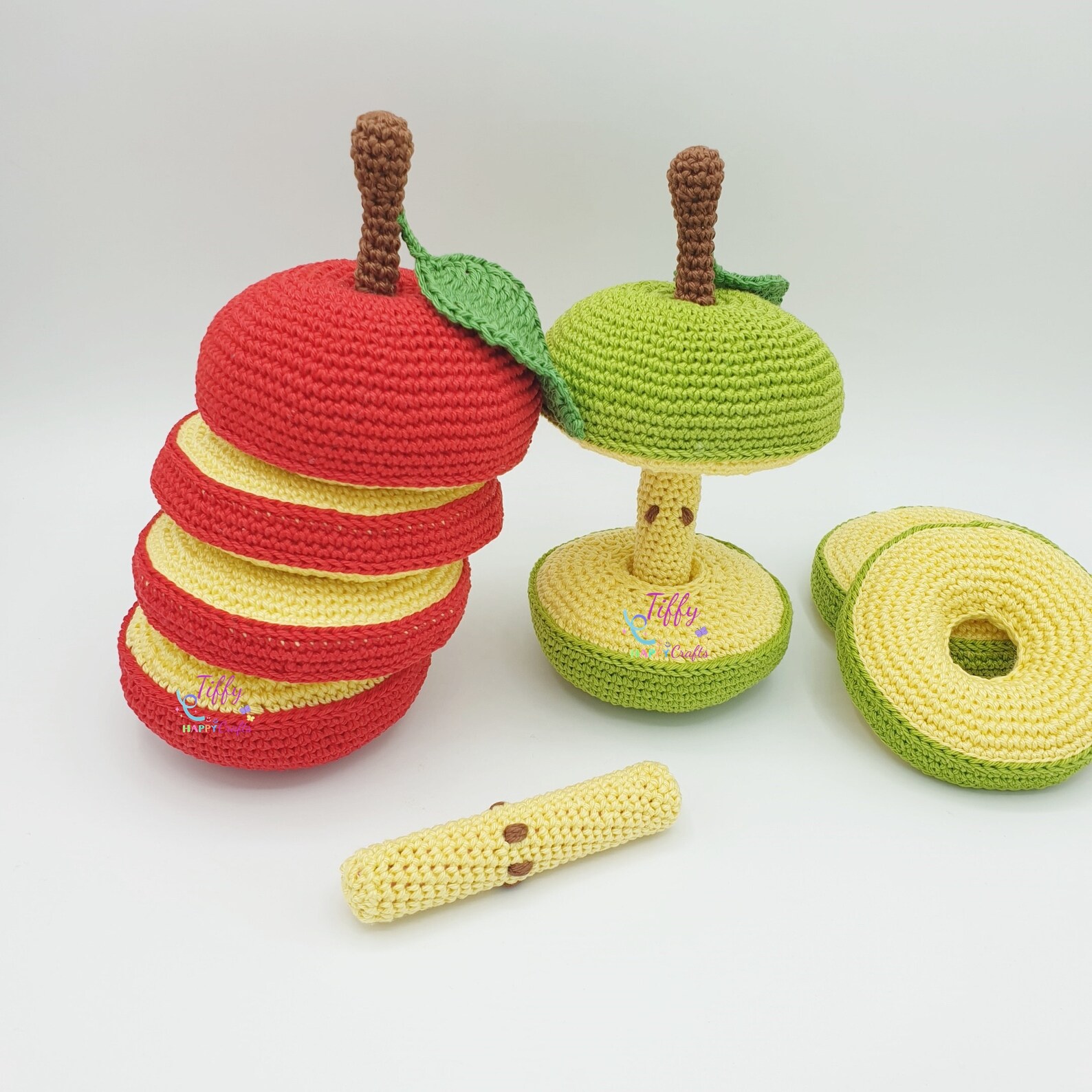 Apple Stacking Tower Crochet Pattern (EN&DE) PDF File Instant Download ...