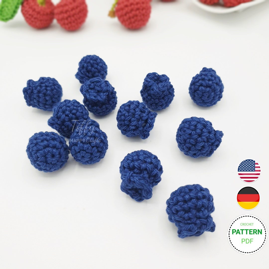The Adorable Blueberry Crochet Pattern in English and German PDF File ...