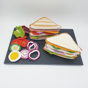 Triangle Sandwich Play Set | Amigurumi Crochet Play Food Pattern PDF in ...