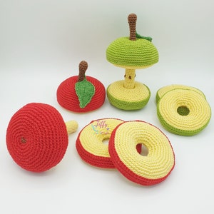 Apple Stacking Tower Crochet Pattern (EN&DE) PDF File Instant Download ...