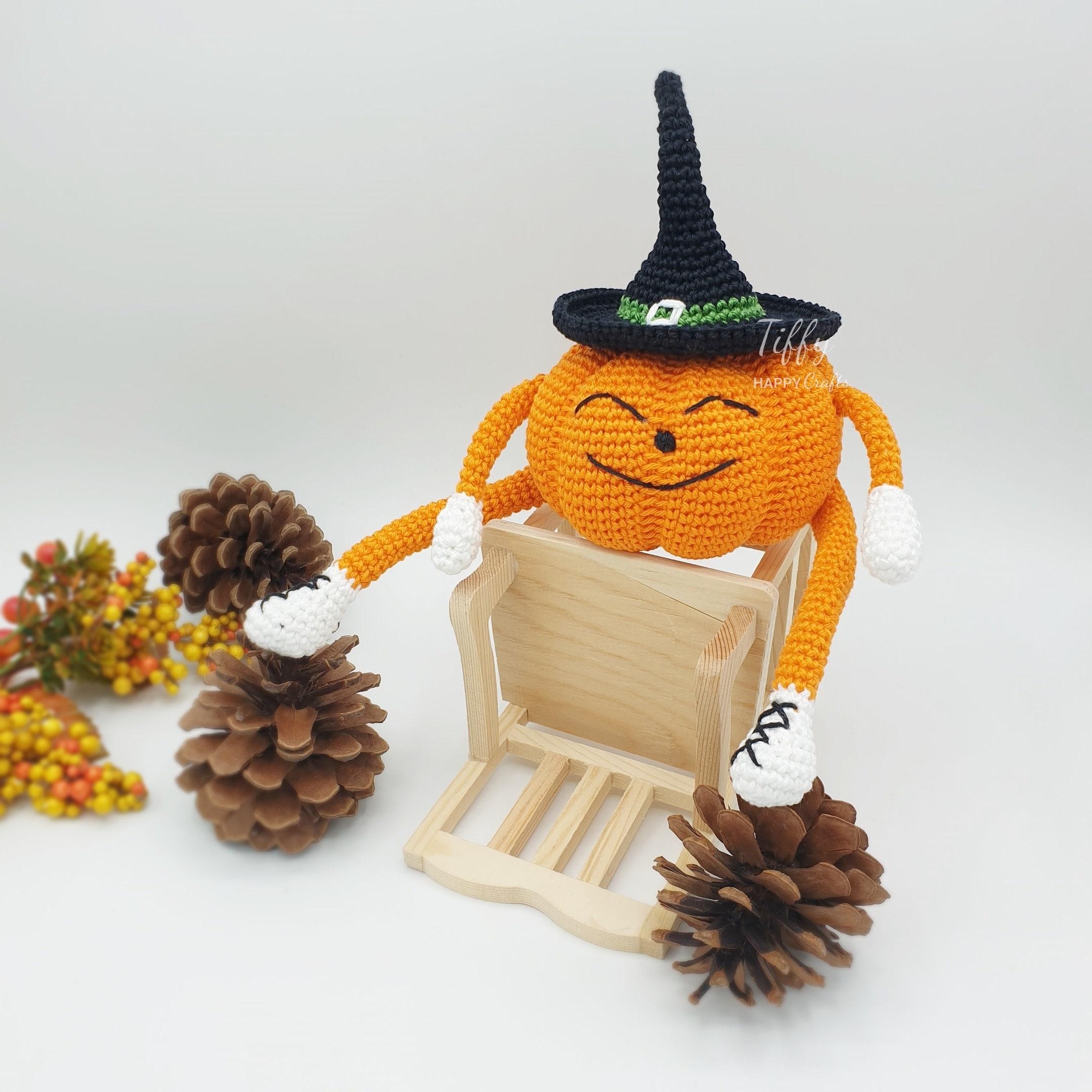 Cute Halloween Pumpkin Crochet Pattern (EN&DE) PDF File | Instant ...