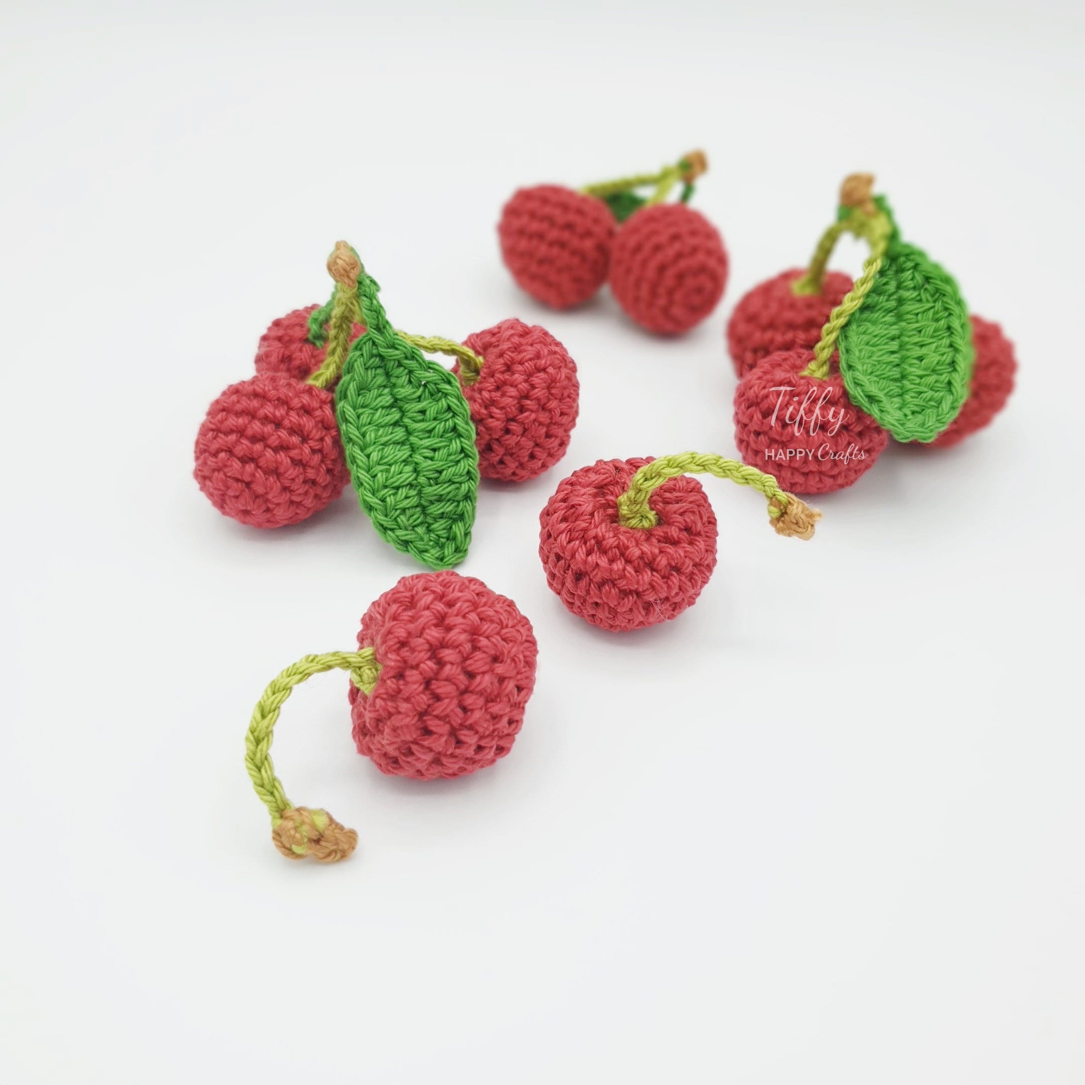 The Adorable Cherry | Bunch of Cherries Crochet Pattern in English and ...