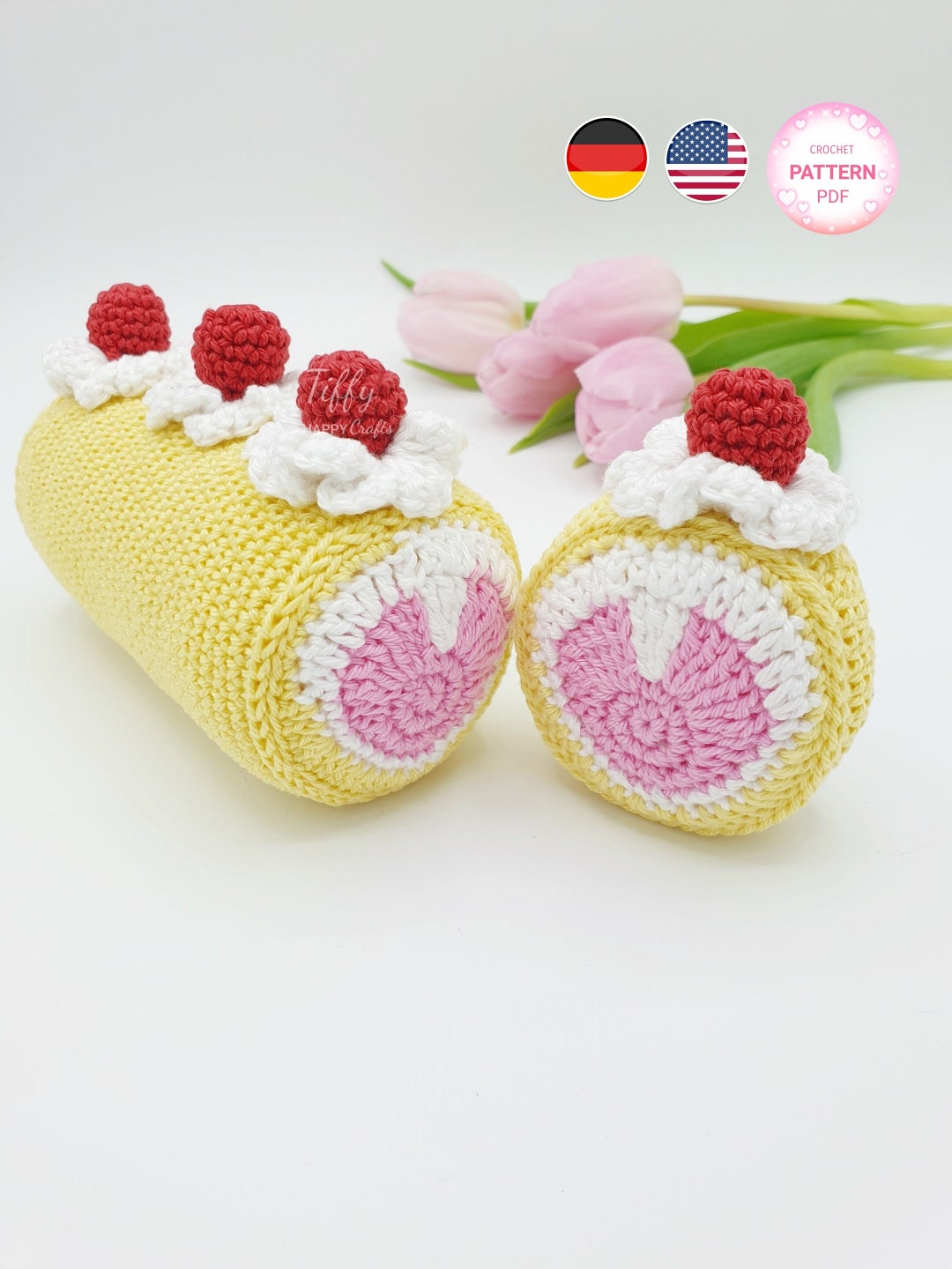 Valentine's Day Heart Swiss Roll Crochet Pattern (EN&DE) PDF File ...