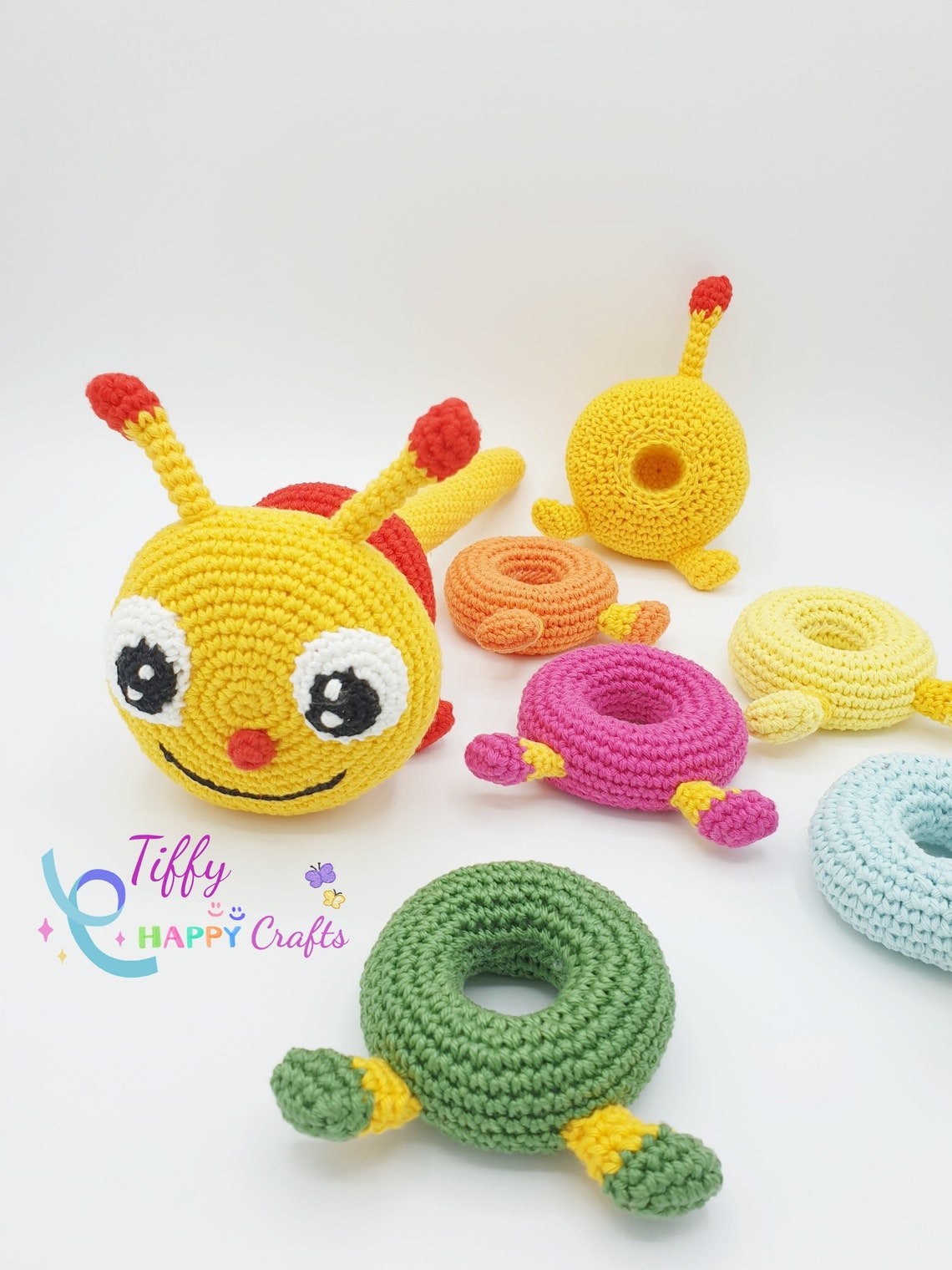 Caterpillar Stacking Toy PDF Crochet PATTERN | Etsy