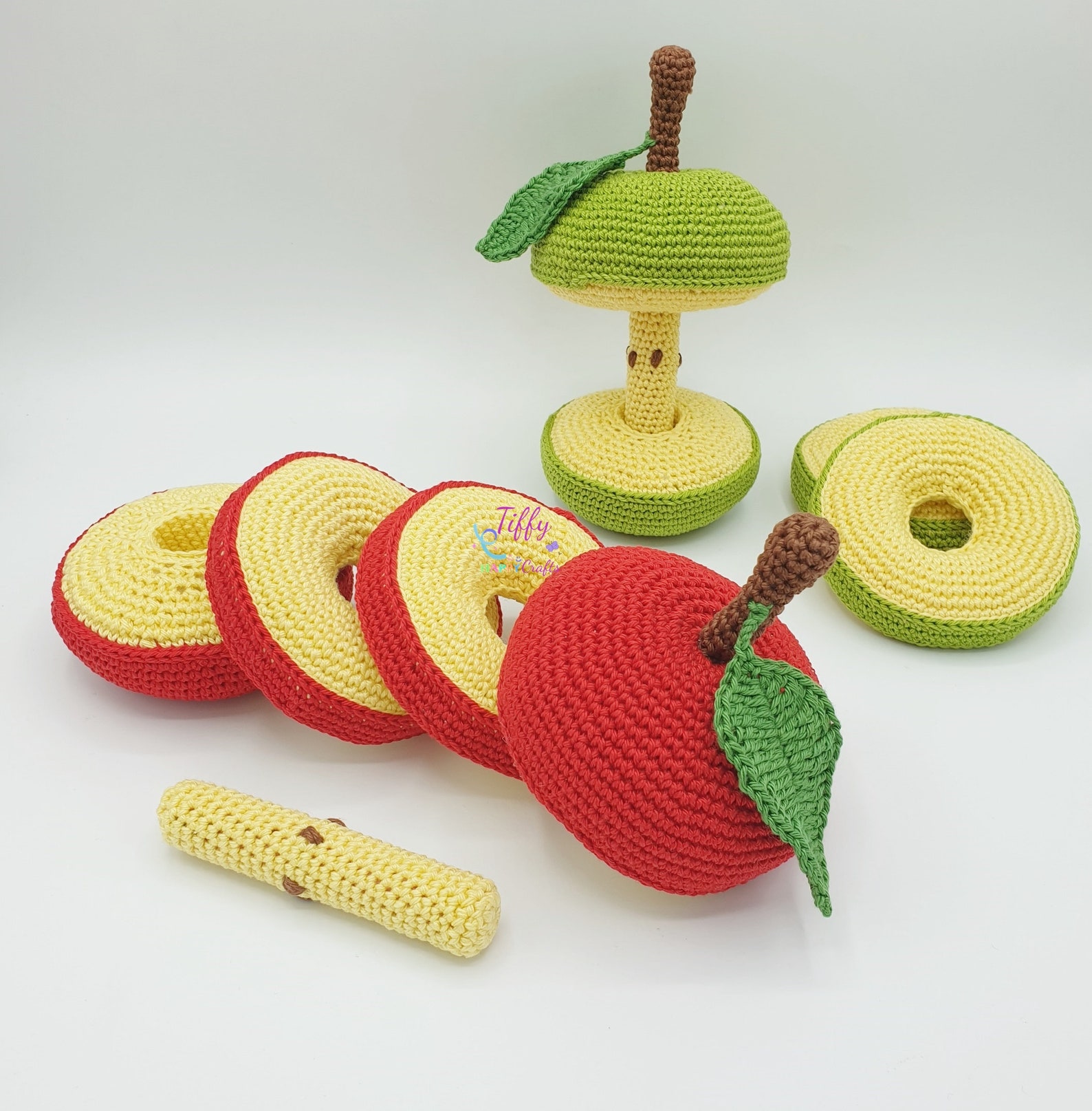 Apple Stacking Tower Crochet Pattern (EN&DE) PDF File Instant Download ...