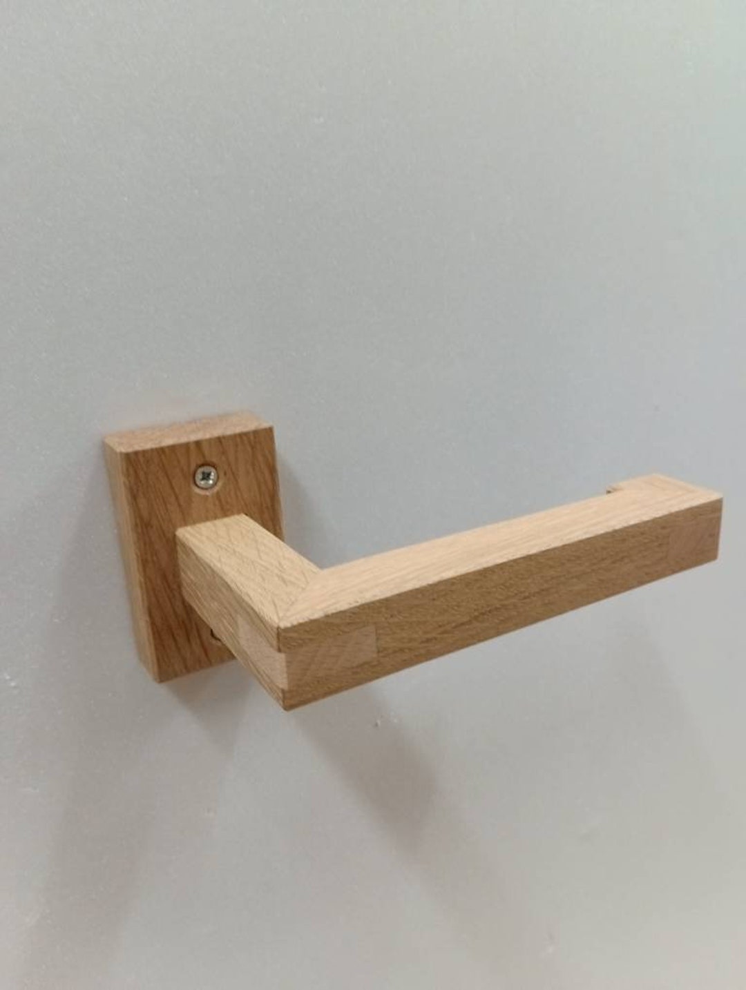 Toilet Roll Holder "bridge" Made of Oak With Beech Details Including ...