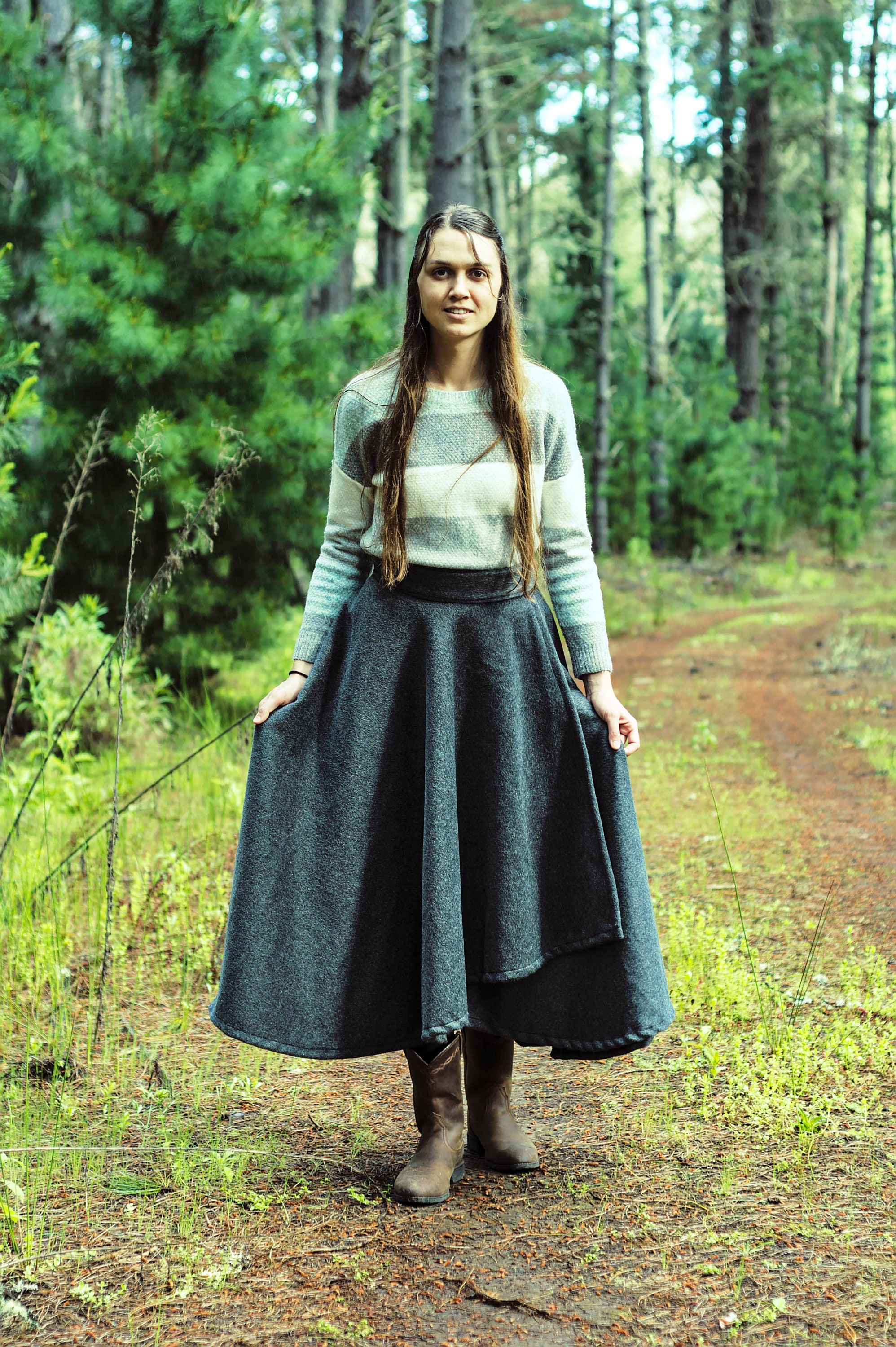 MIRIAM Wool Riding Skirt - Etsy