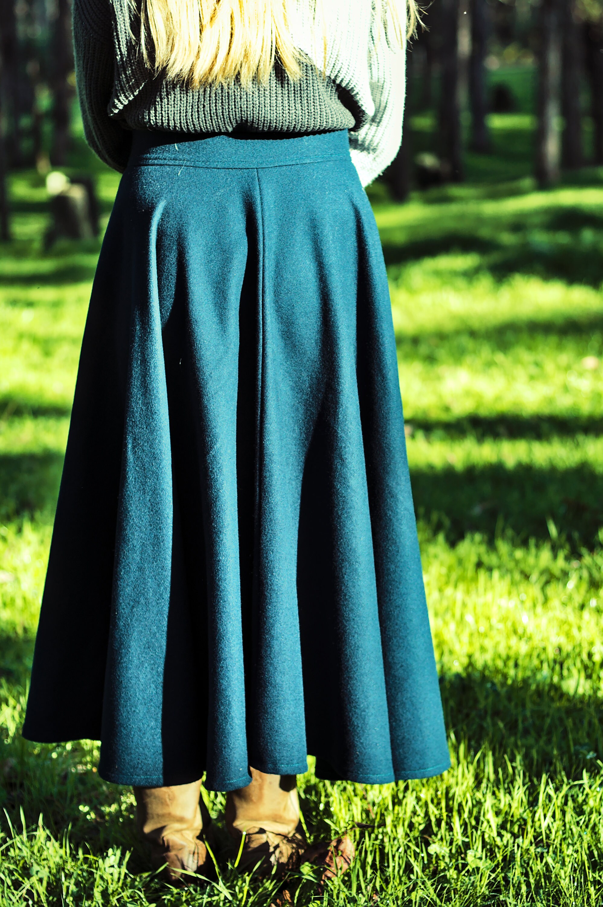 DEBORAH Wool Riding Skirt - Etsy