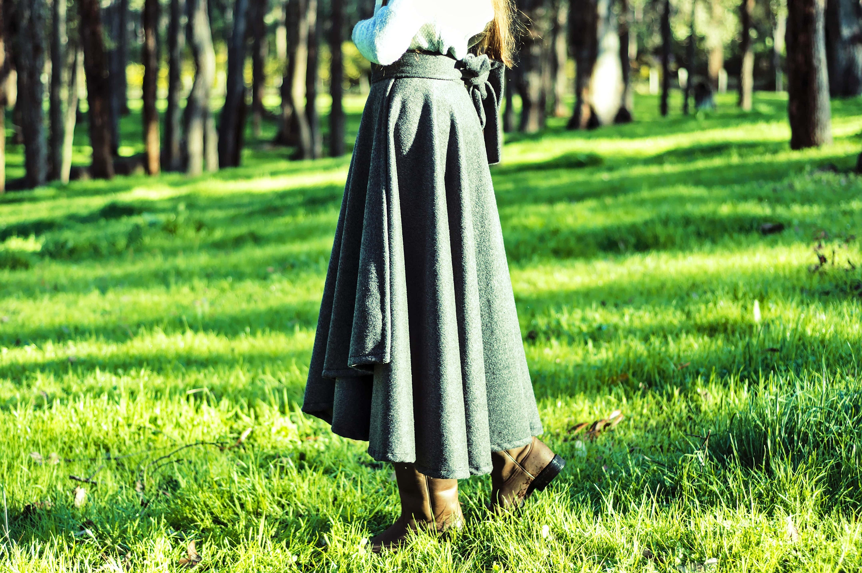 MIRIAM Wool Riding Skirt - Etsy