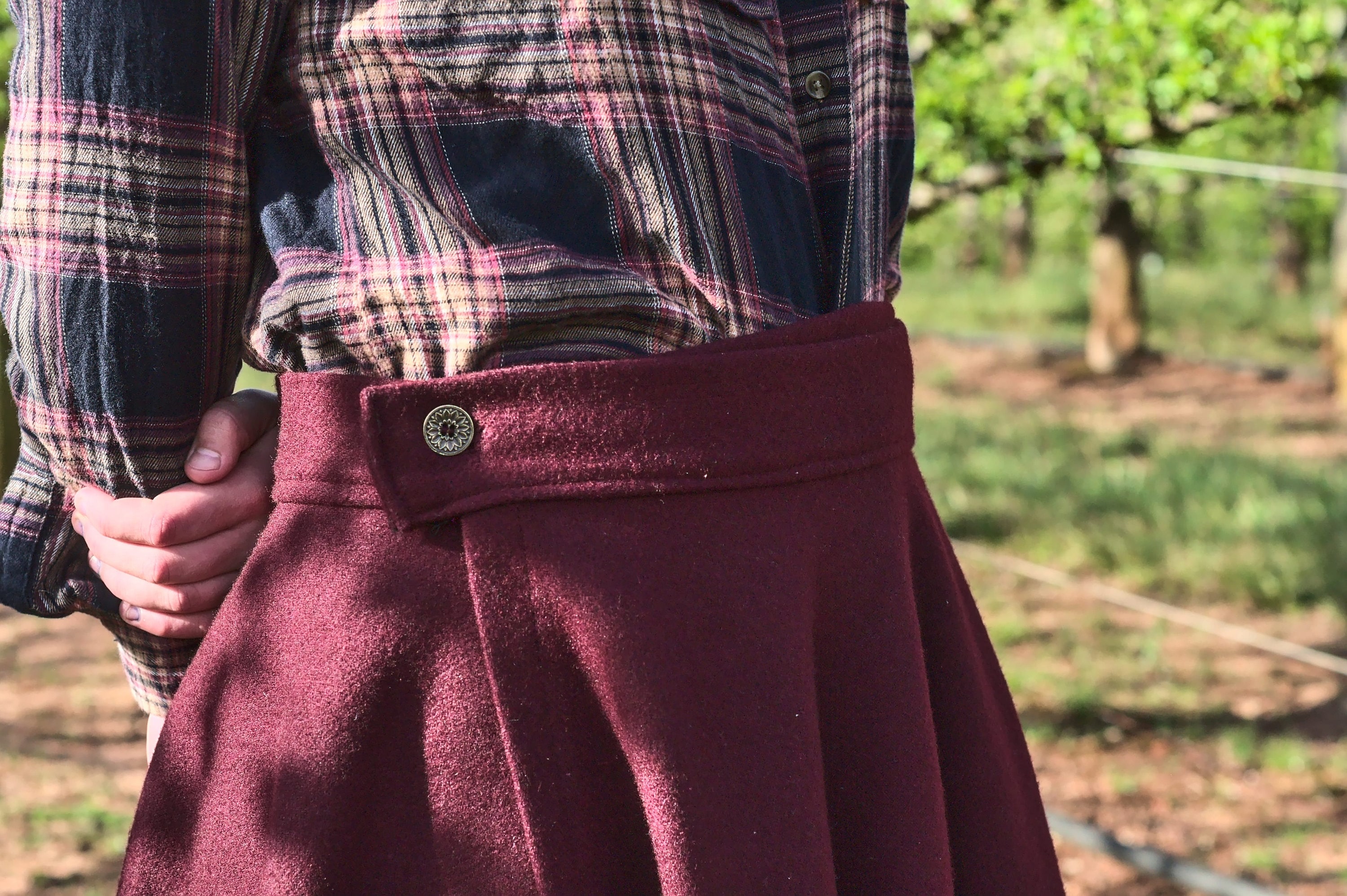 DEBORAH Wool Riding Skirt - Etsy