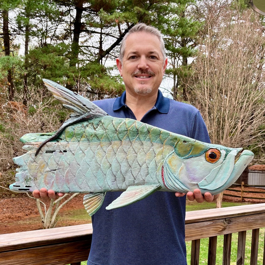 Tarpon Carving Solid Maple Wood - Etsy