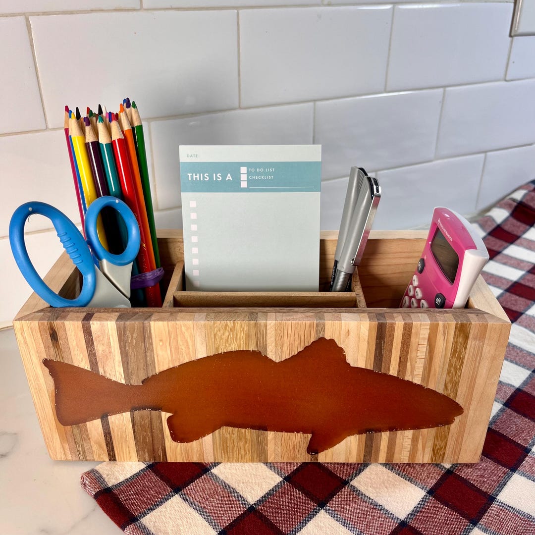 Ocean-inspired Redfish Organizer – Ideal for Housewarming, Desk or ...