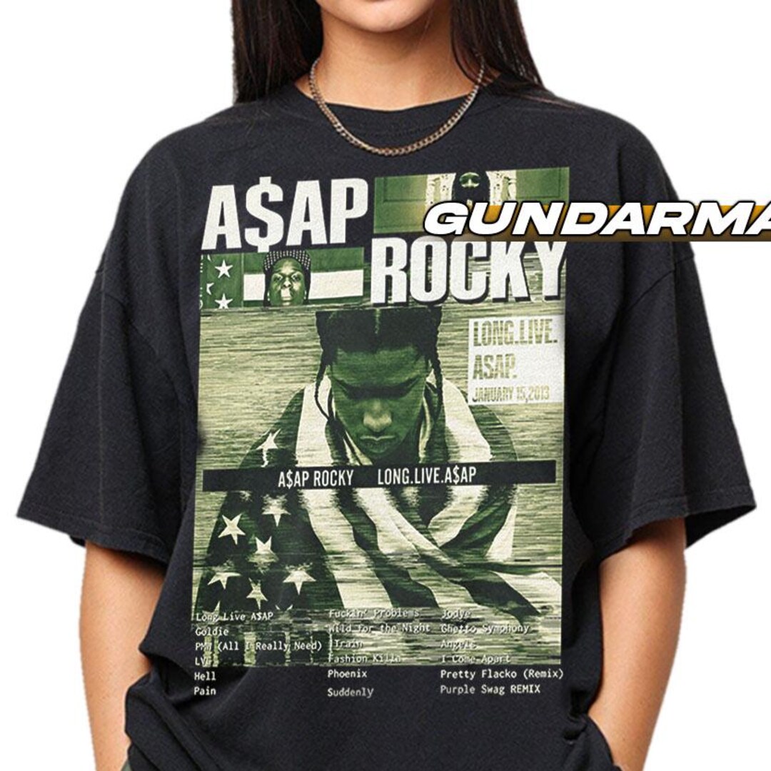 ASAP ROCKY Rapper Vintage Shirt, Asap Rocky Homage Tshirt, Asap Rocky ...
