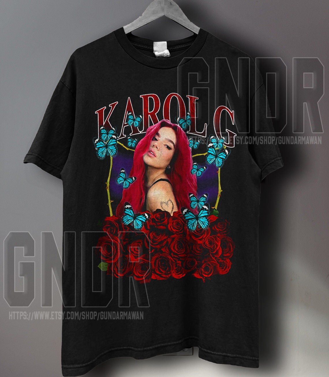 Karol G Red Hair Shirt, Bichota Red Shirt