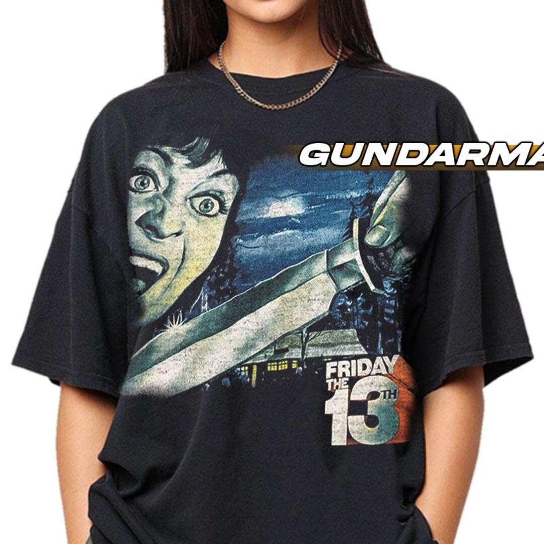 Friday the 13th T-shirt Vintage Horror Movie Graphic Tee, Jason ...