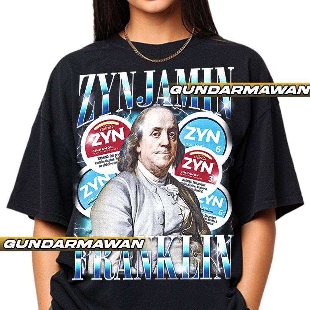 Limited Zynjamin Franklin Vintage T-shirt, Gift for Woman and Man ...