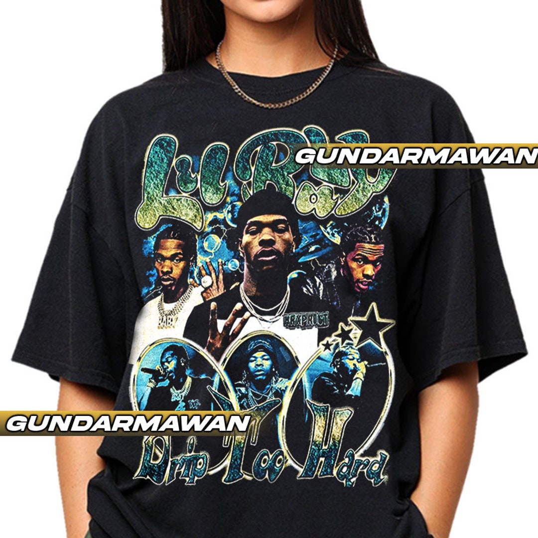 Lil Baby Drip Too Hard Shirt, Vintage 90s Rap Graphic Tee, Hip Hop ...