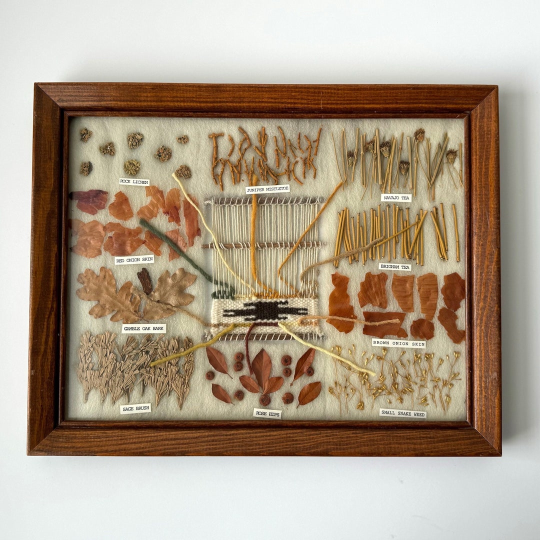 Vintage Native American Dye Chart - Etsy