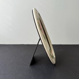 Vintage 5x7 Oval Picture Frame Pink Roses - Etsy