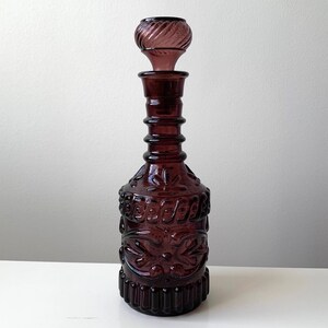 Mid-century Purple Decanter Liquor Bottle - Etsy