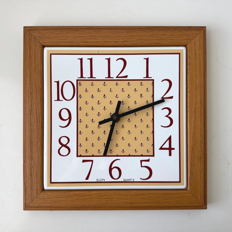 Elgin Wall Clock - Etsy