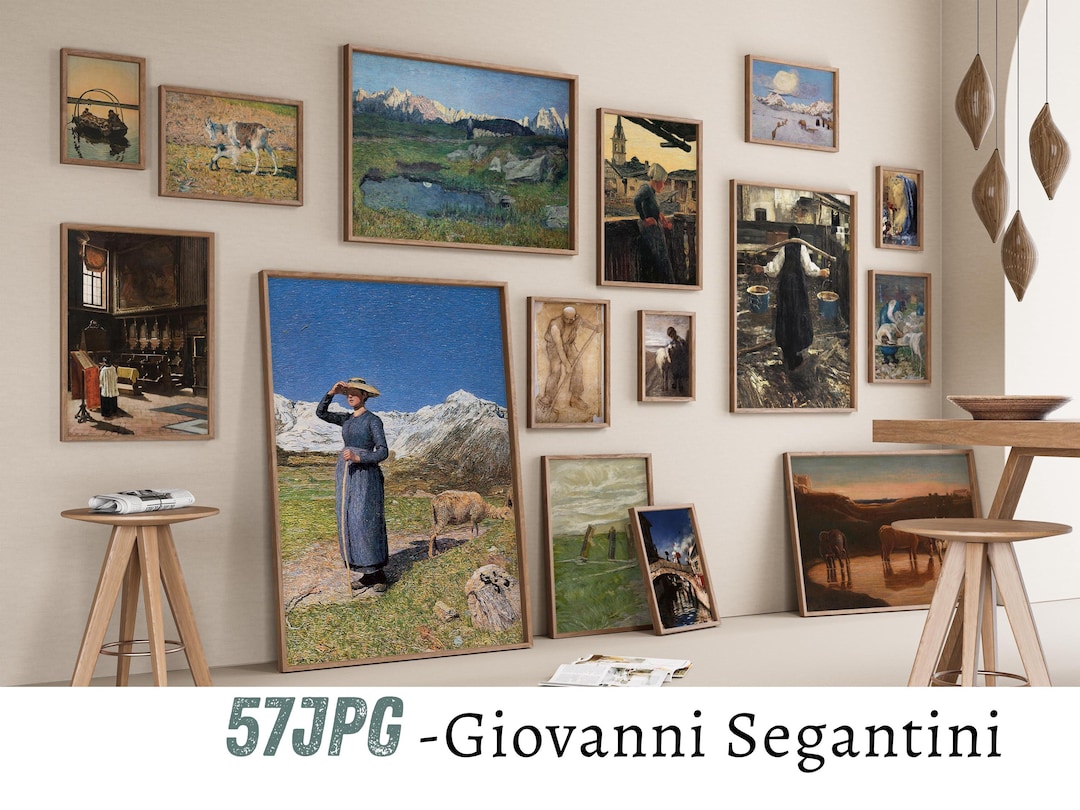 Giovanni Segantini Art Print - Vintage Symbolist & Divisionist Painting ...