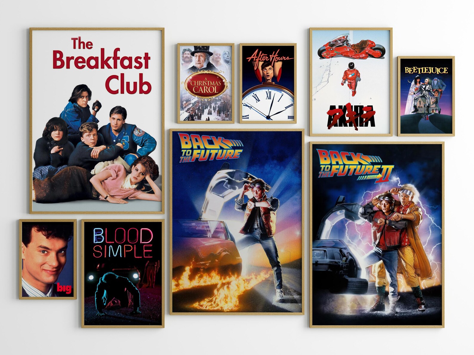Best 1980s Films Vintage Movie Poster Pack - Retro Wall Art Decor ...