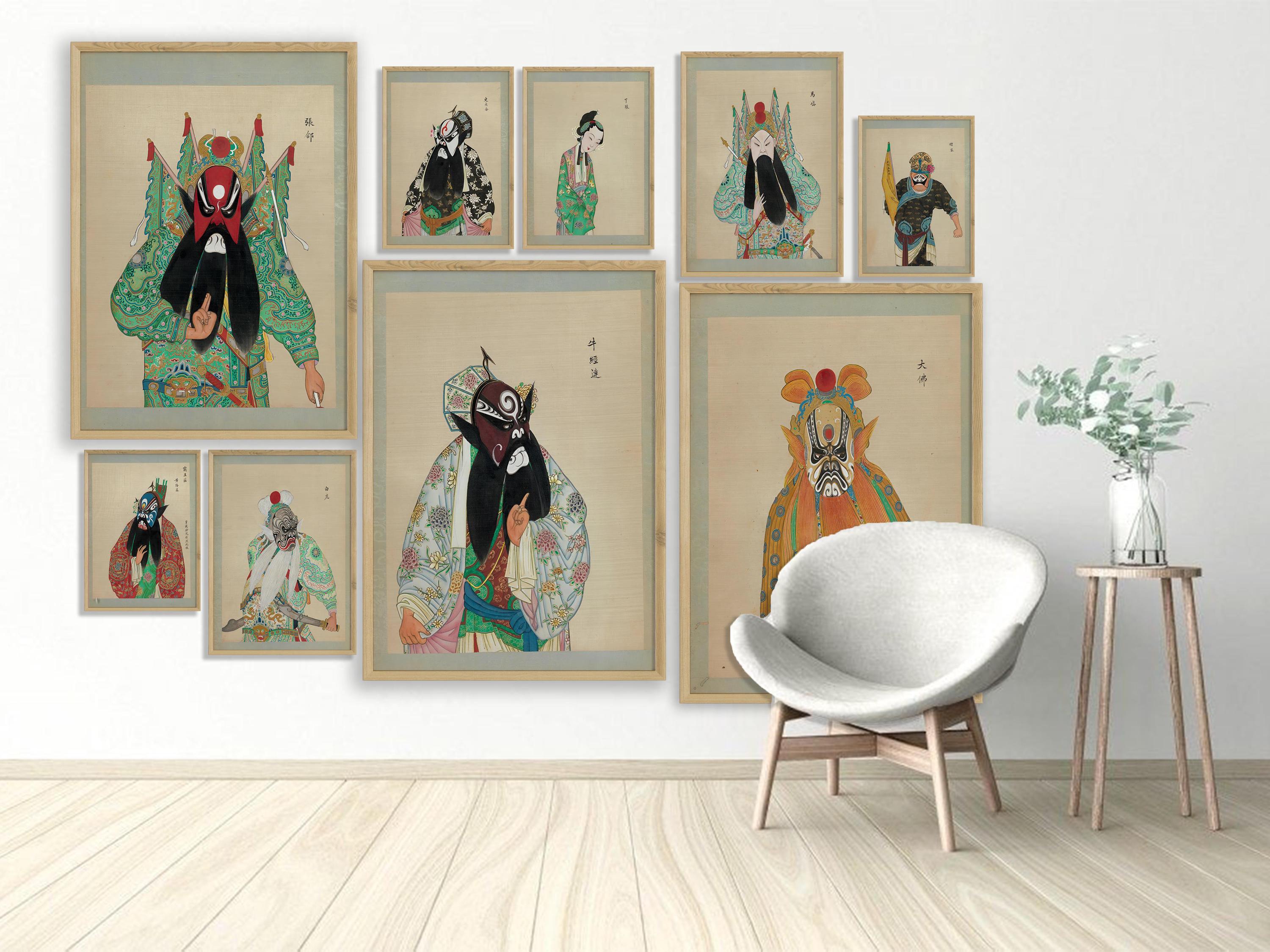 Portraits of Peking Opera Characters Art Traditional Chinese Opera ...