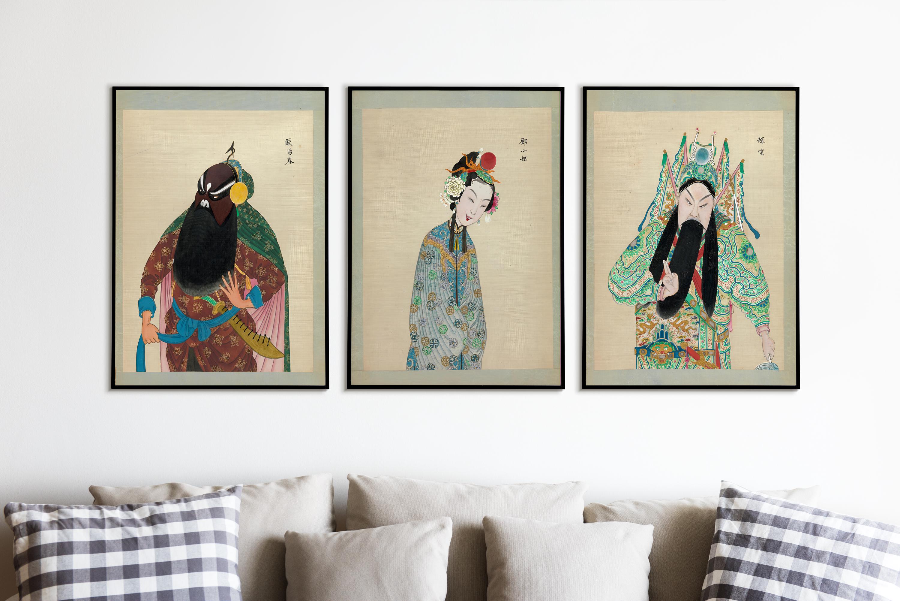Portraits of Peking Opera Characters Art - Traditional Chinese Opera ...