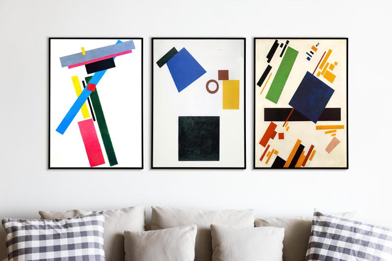 55 Art Print Py Kazimir Malevich, Vintage Art Print, Kazimir Malevich ...