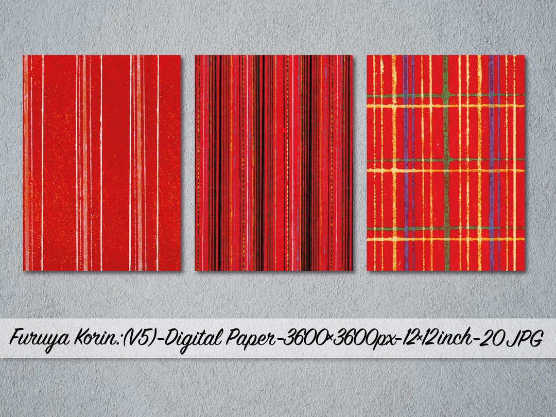 Digital Paper, Furuya Korin, Japanese Print, Beautiful Japanese ...