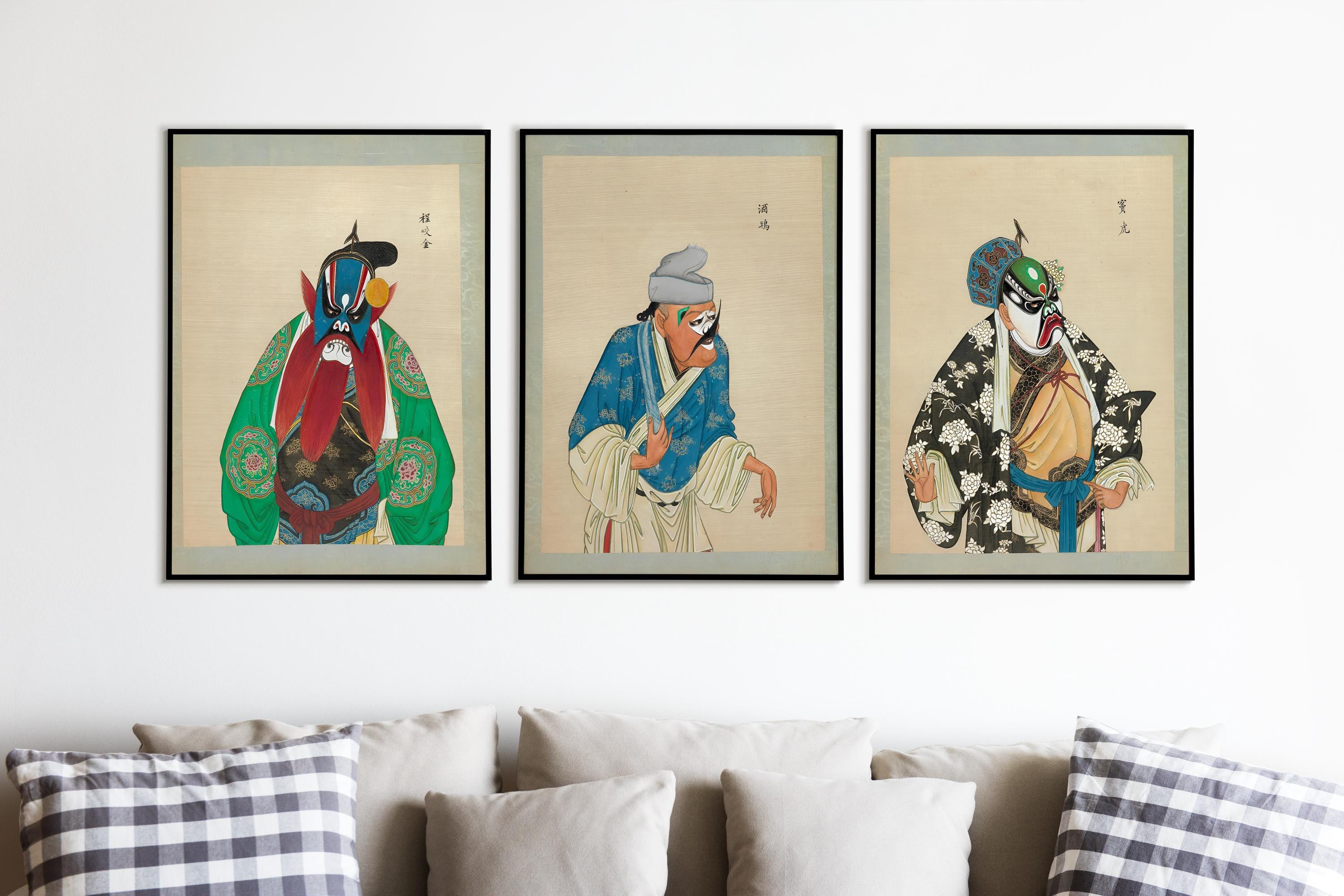 Portraits of Peking Opera Characters Art - Traditional Chinese Opera ...