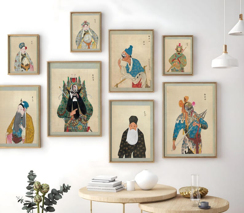 Portraits of Peking Opera Characters Art - Traditional Chinese Opera ...