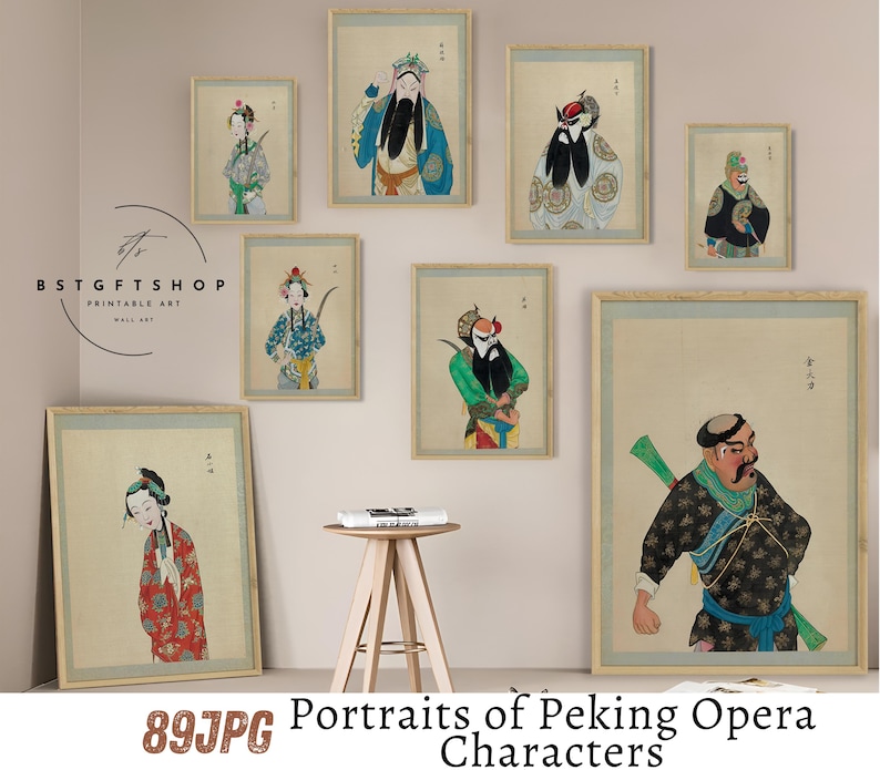 Portraits of Peking Opera Characters Art - Traditional Chinese Opera ...