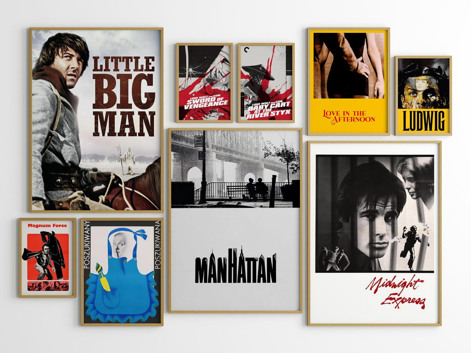 Best 1970s Films | Vintage Movie Poster Pack | Retro Wall Art Decor ...