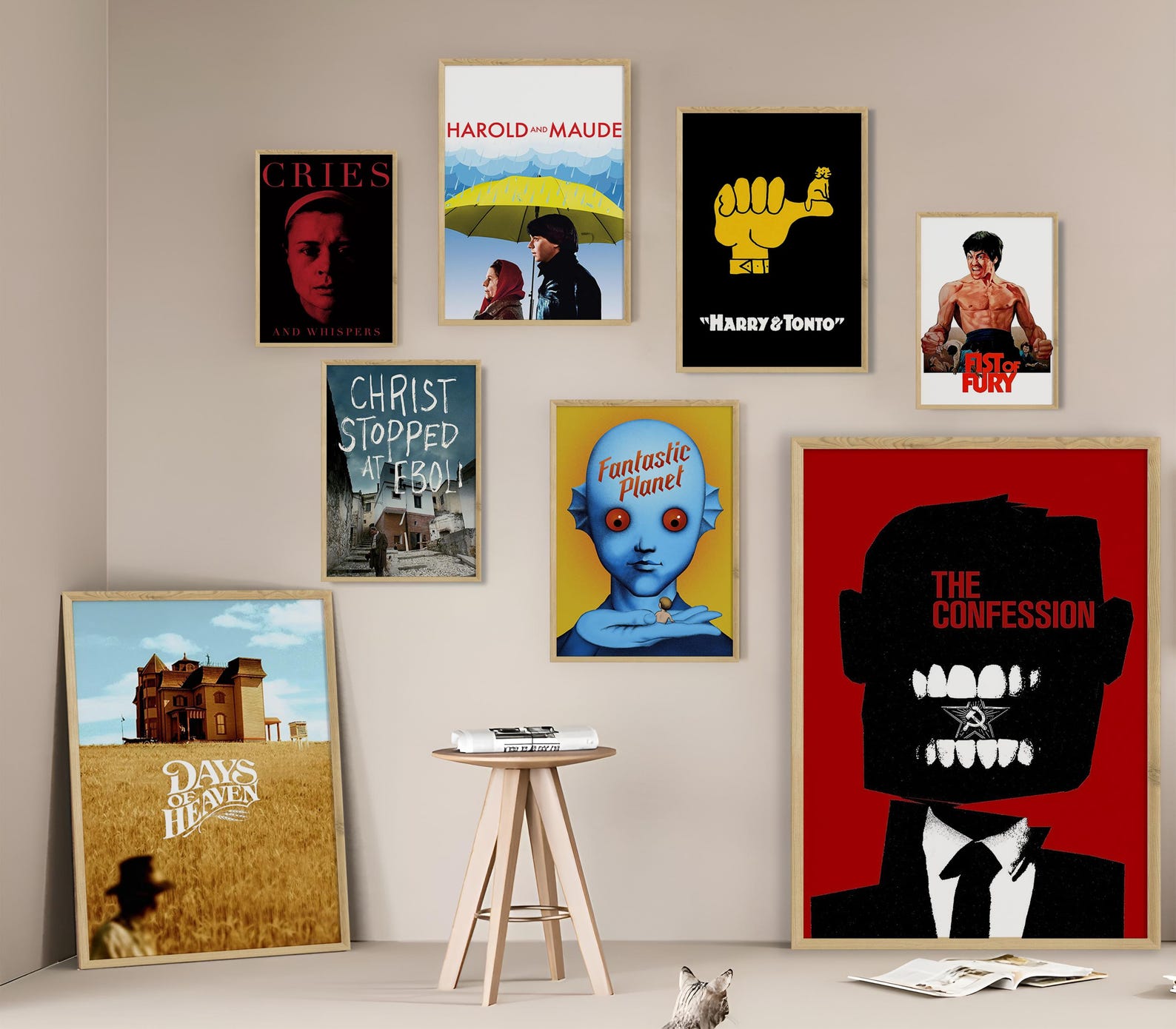 Best 1970s Films | Vintage Movie Poster Pack | Retro Wall Art Decor ...