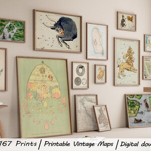 Antique Printable Maps, 167 Vintage Maps, Instant Download, Antique ...