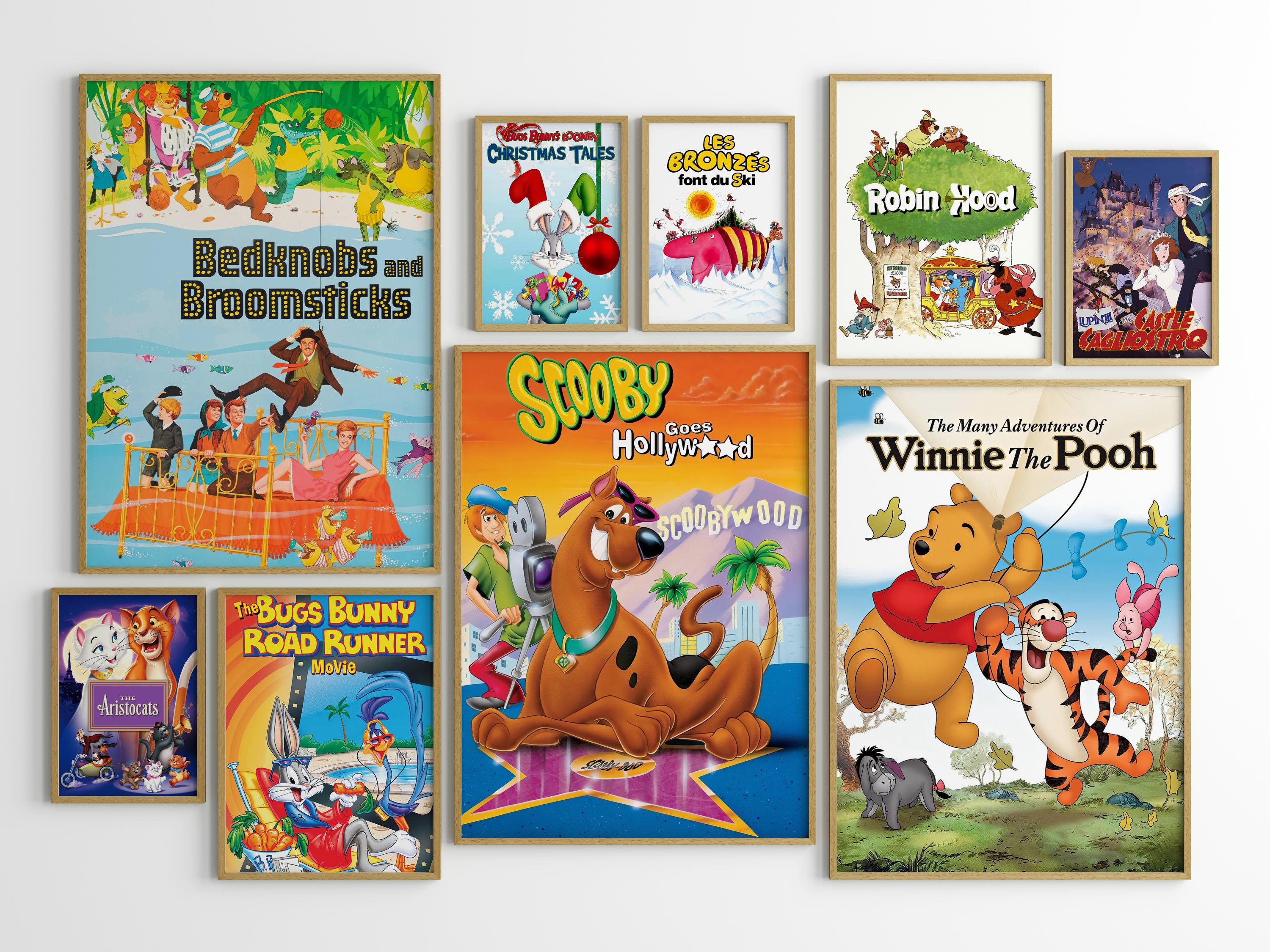 Best 1970s Films | Vintage Movie Poster Pack | Retro Wall Art Decor ...