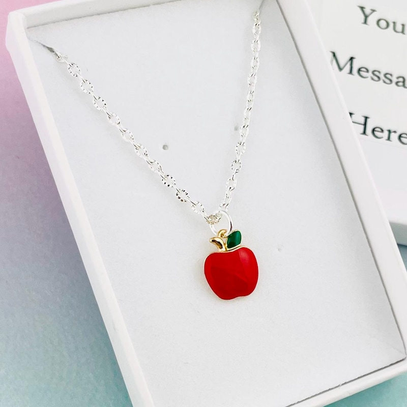 Apple Necklace - Etsy