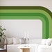 Green Colorblock Wall Decal Green Arch Wall Decals Arch Wall - Etsy