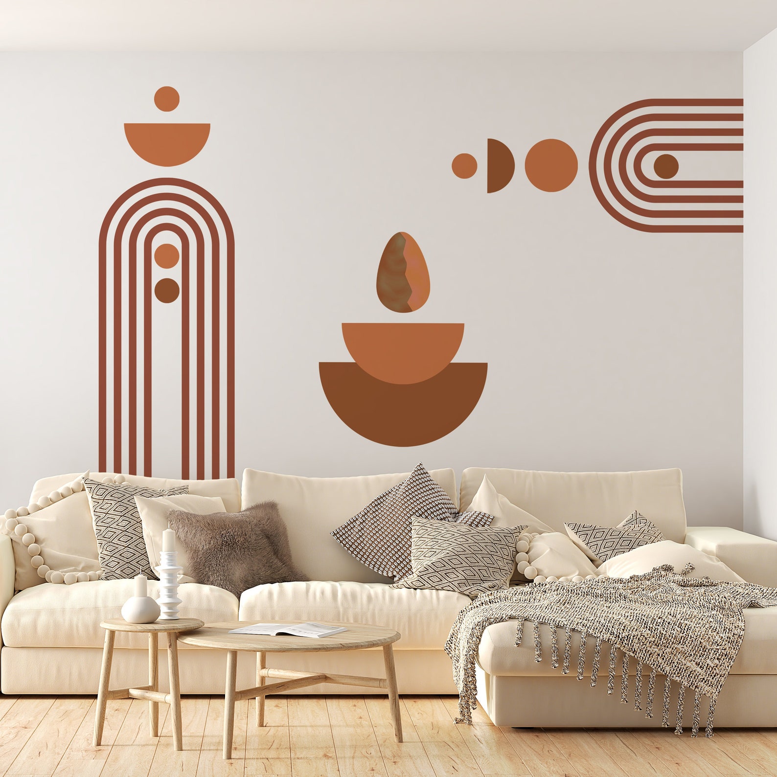 Arch Wall Decal Abstract Shapes Removable Wall Decal Arch - Etsy