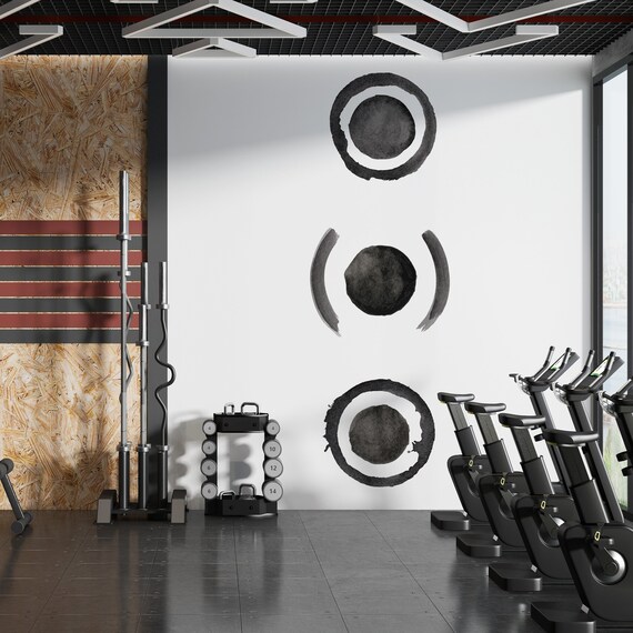 Black Wall Decal Removable Wall Decal Set of Abstract - Etsy