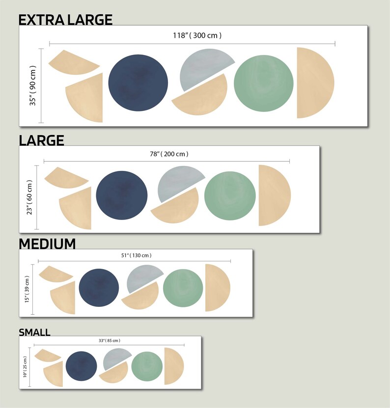 Boho Decals Abstract Geometric Wall Sticker Self Adhesive - Etsy