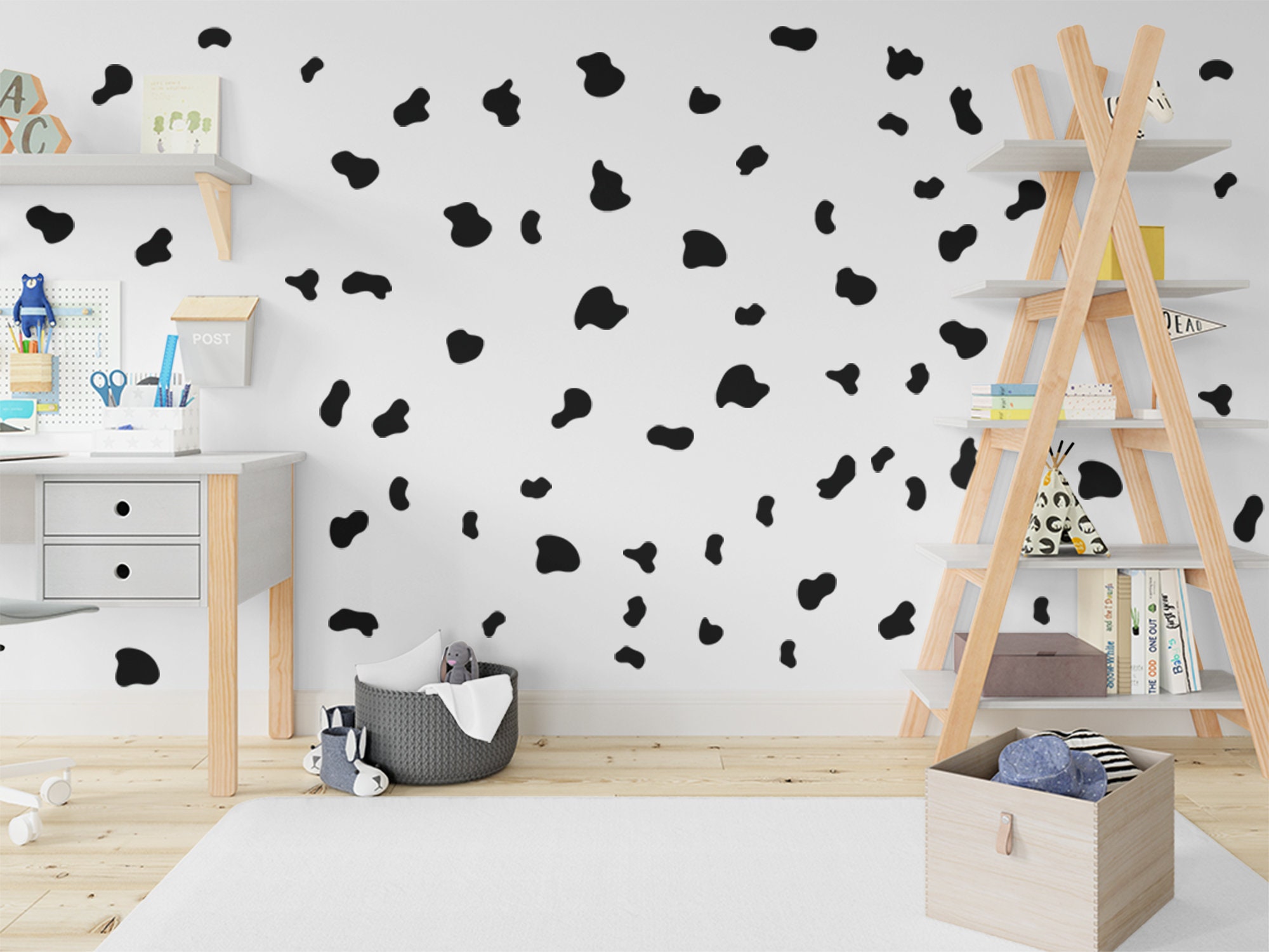 Cow Spot Decals Cow Spot Wall Stickers Modern Farmhouse - Etsy