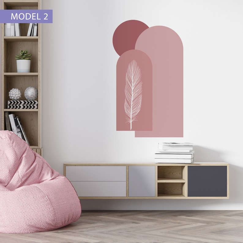 Colorblock Wall Decal Removable Wall Decal Nursery Wall | Etsy