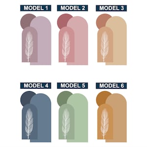 Colorblock Wall Decal, Removable Wall Decal, Nursery Wall Decal, Arch ...