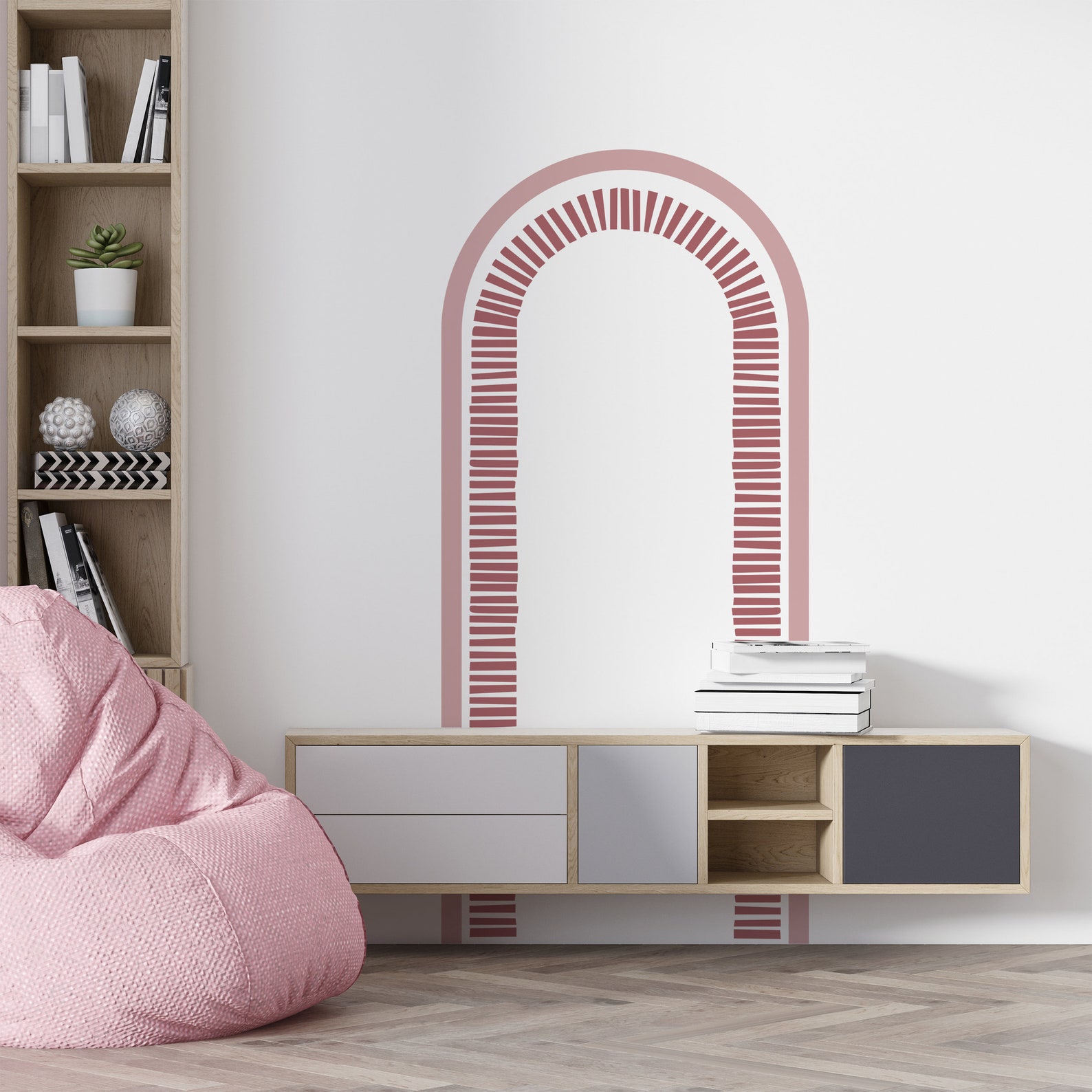 Arch Accent Wall Decal Nursery Wall Decal Geometric Wall - Etsy