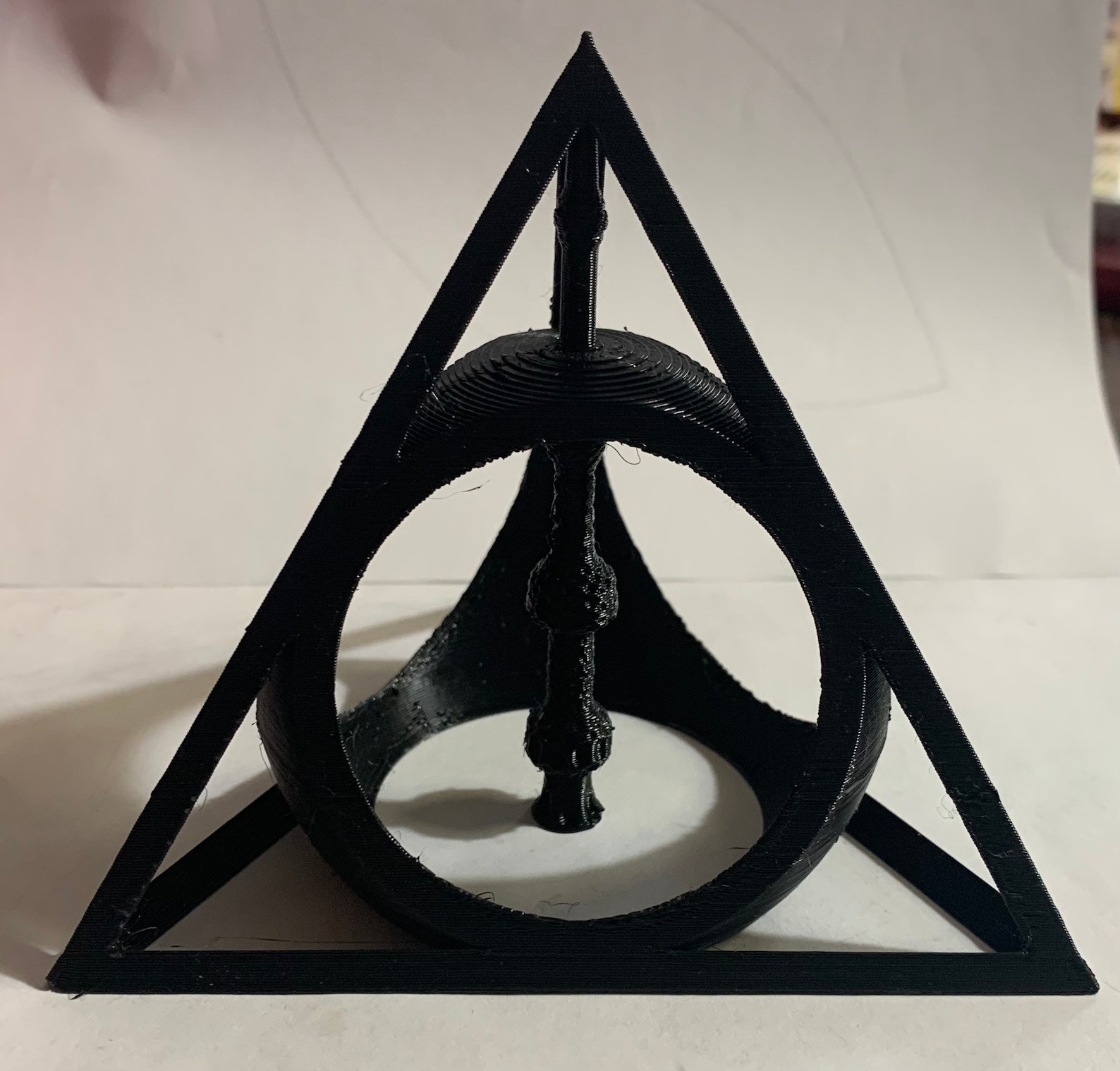 3d Printed Deathly Hallows From Harry Potter Etsy