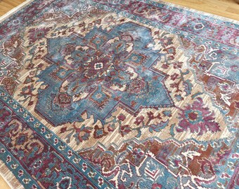 Teal Persian Rug - Etsy